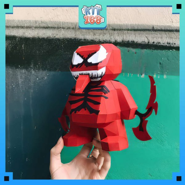 Mô hình giấy Chibi Carnage mập - Marvel - Kit168 Shop mô hình giấy