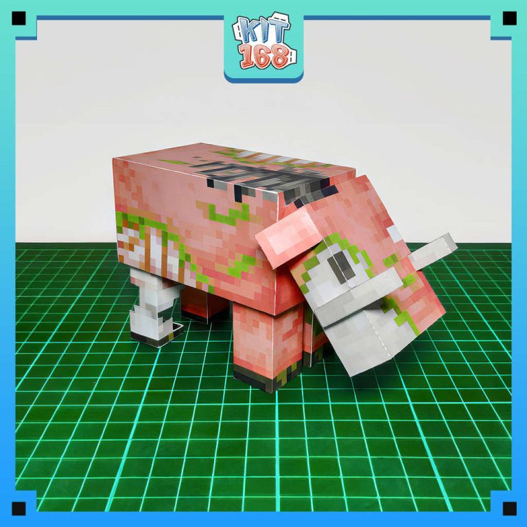 Mô hình giấy Zoglin - Minecraft - Kit168 Shop mô hình giấy