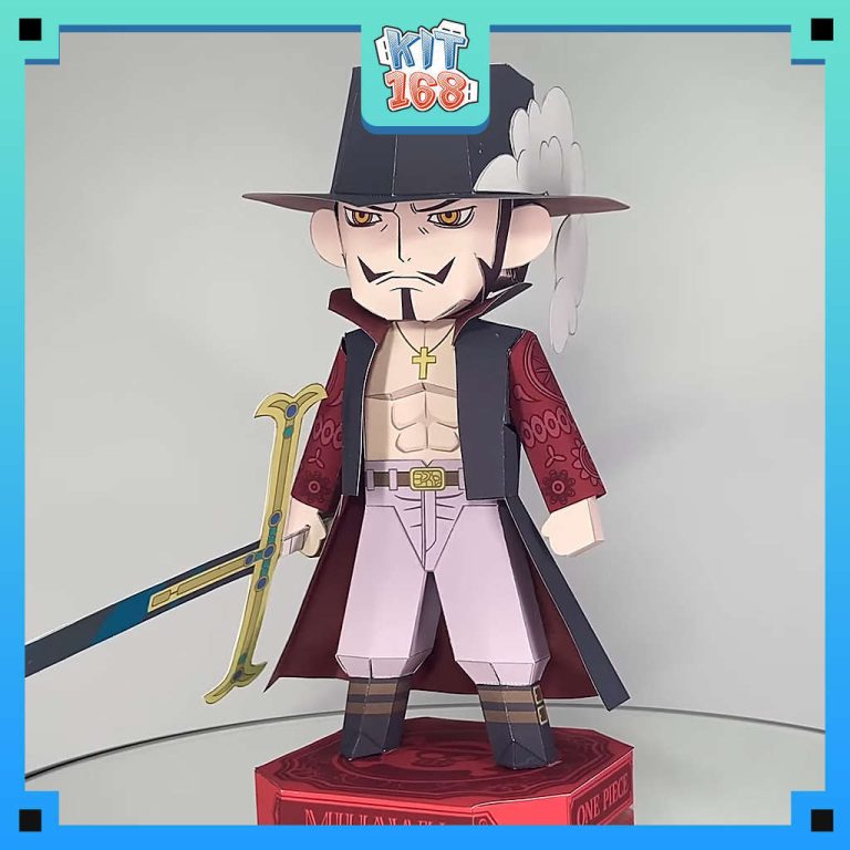 Mô hình giấy Chibi Dracule Mihawk - One Piece - Kit168 Shop mô hình giấy