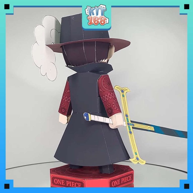 Mô hình giấy Chibi Dracule Mihawk - One Piece - Kit168 Shop mô hình giấy