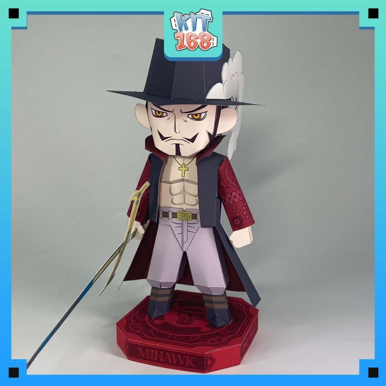Mô hình giấy Chibi Dracule Mihawk - One Piece - Kit168 Shop mô hình giấy