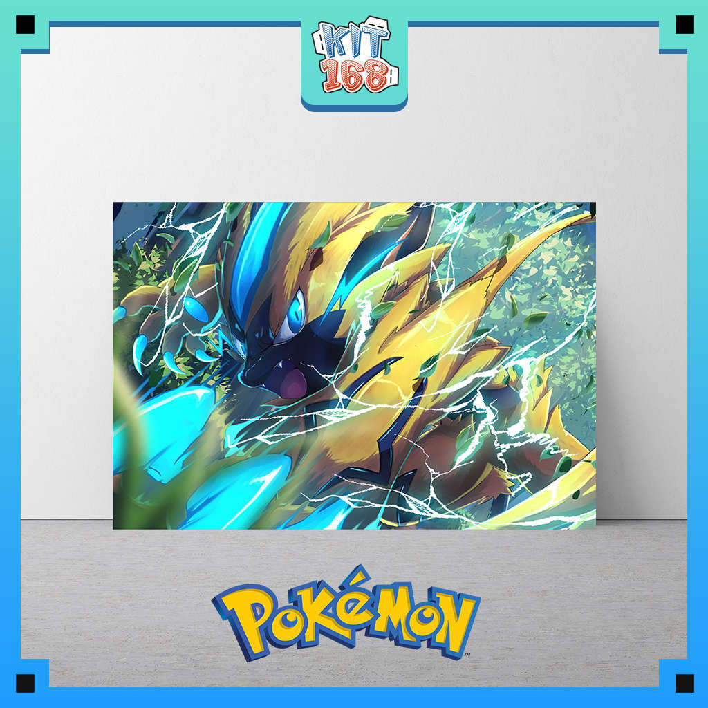 Mô hình giấy Poster Hình Pokemon (POSPIC-0236) - Kit168 Shop mô hình giấy