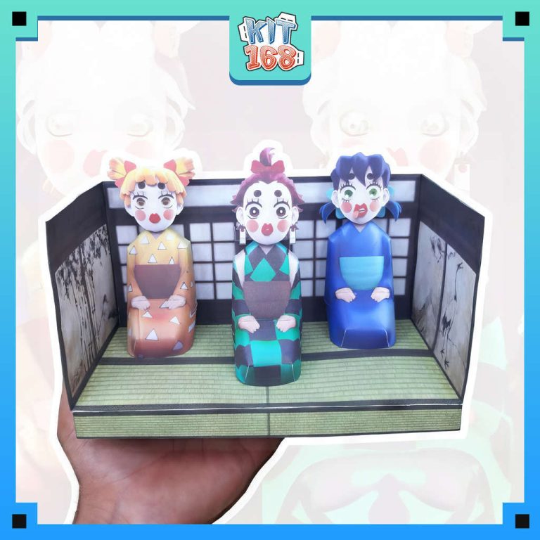 Mô hình giấy Sumiko, Zenko, Inoko - Demon Slayer - Kit168 Shop mô hình giấy