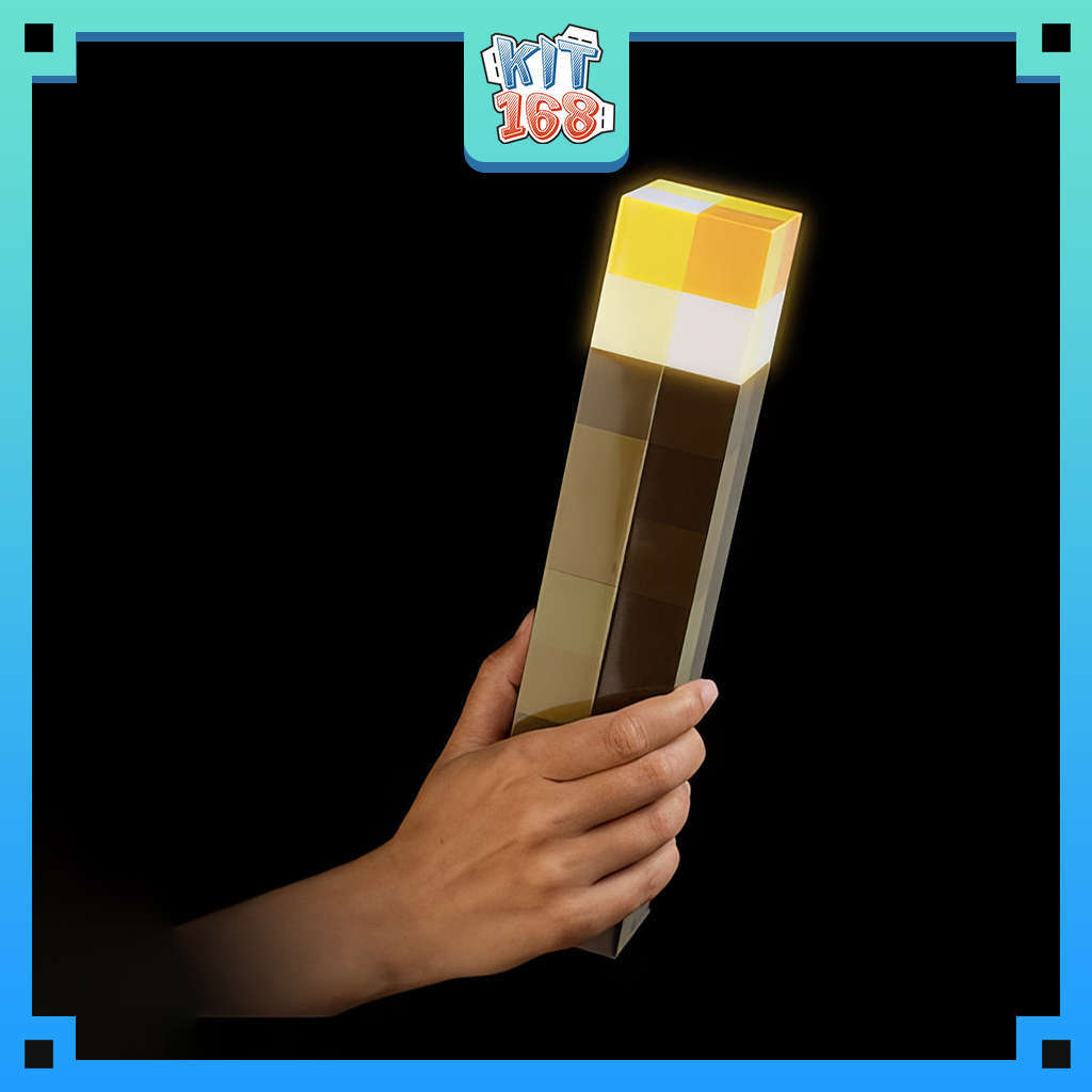 Mô hình giấy Torch (Cây đuốc) - Minecraft - Kit168 Shop mô hình giấy