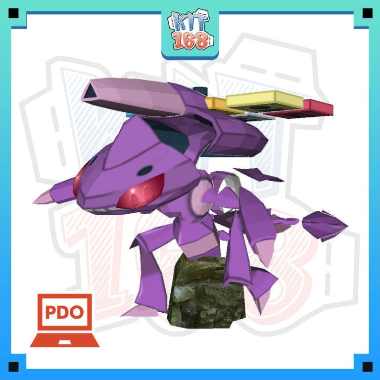 Mô hình giấy Pokemon Genesect - Kit168 Shop mô hình giấy